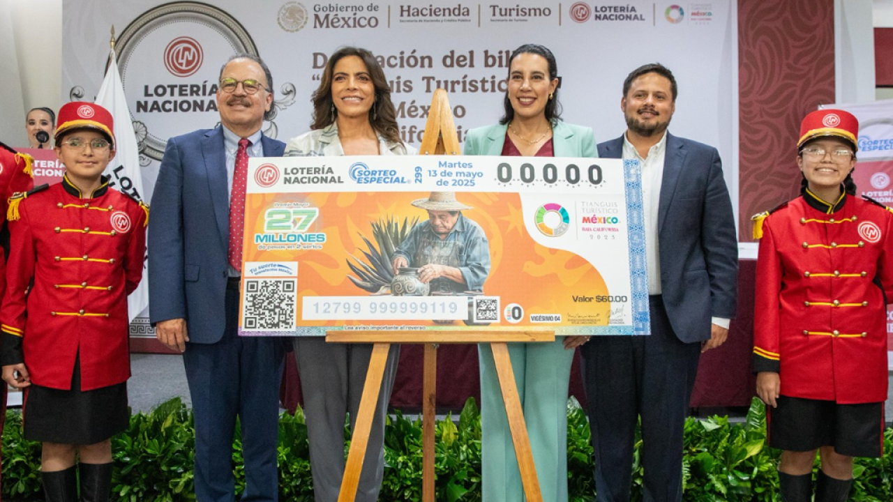 Sectur and the Mexican Lottery unveil a commemorative ticket for the ...